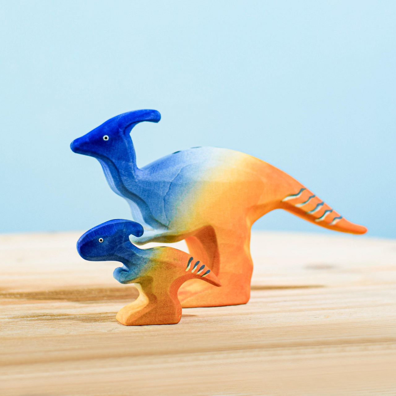 Wooden Parasaurolophus Big | Handcrafted Waldorf Montessori Toy | Bumbu ...