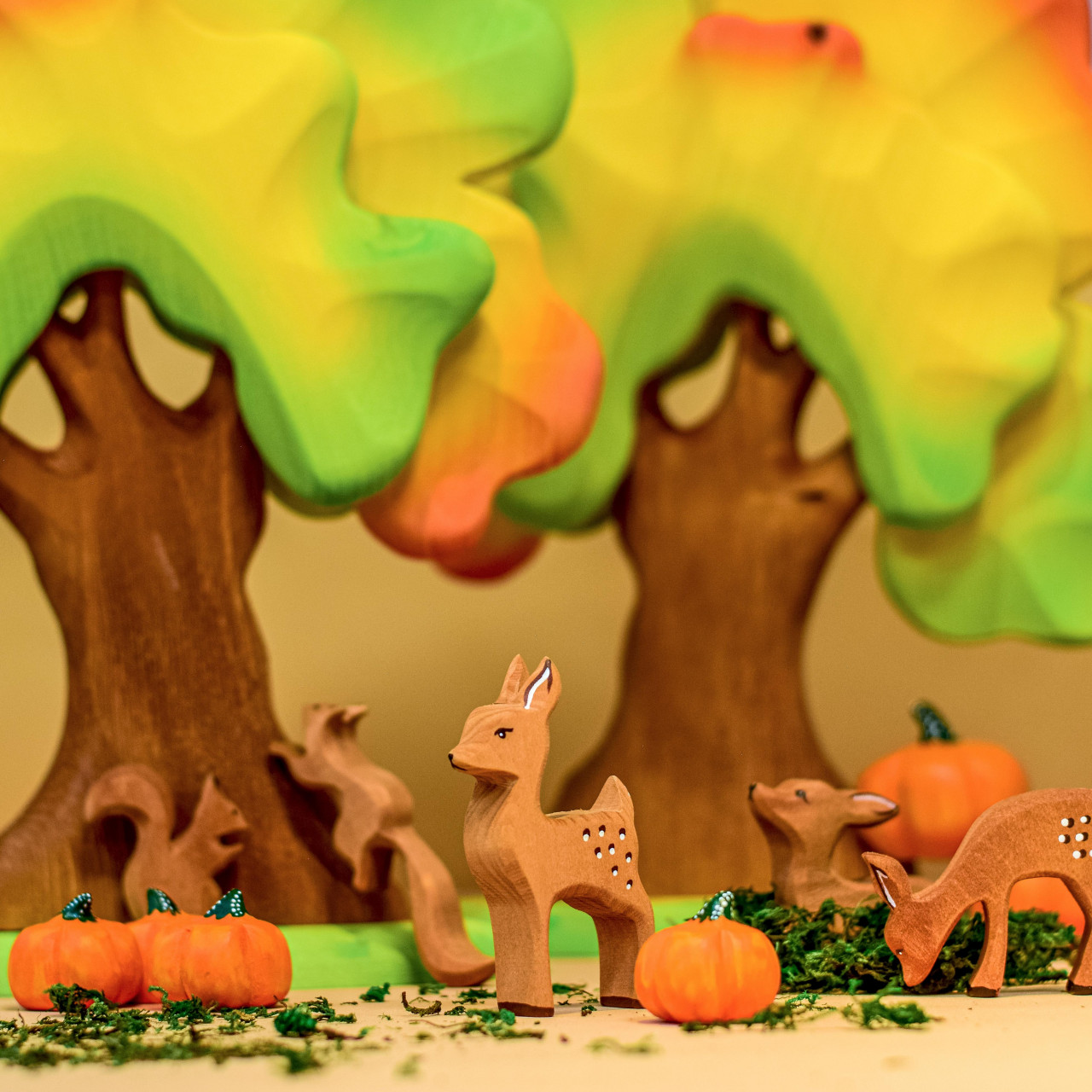 Squirrel Sitting Toy | Handcrafted Nature Toy for Imaginative Play