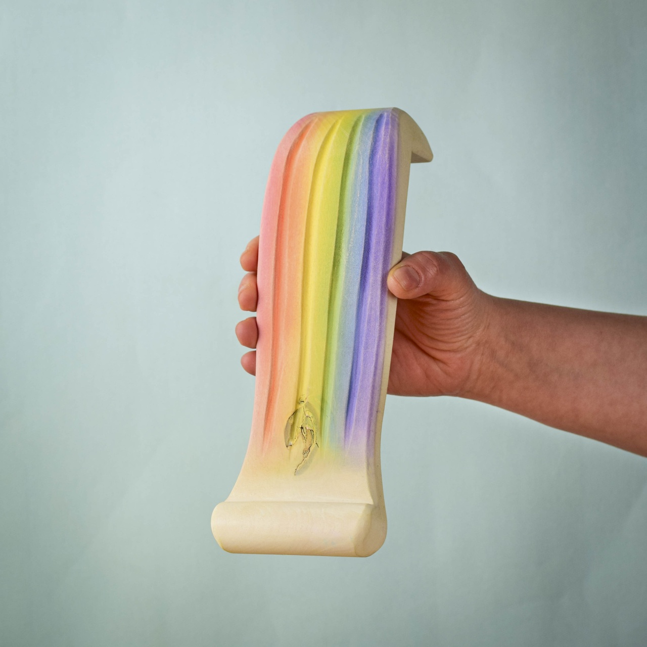 Rainbow Waterfall – Handcrafted Wooden Playset for Imaginative Play ...