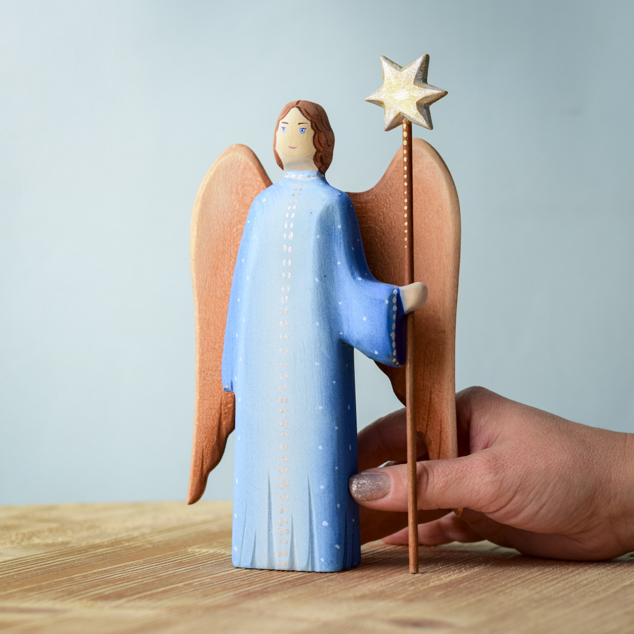 Angel with Shining Star - Eco-Friendly, Montessori Christmas Toy ...