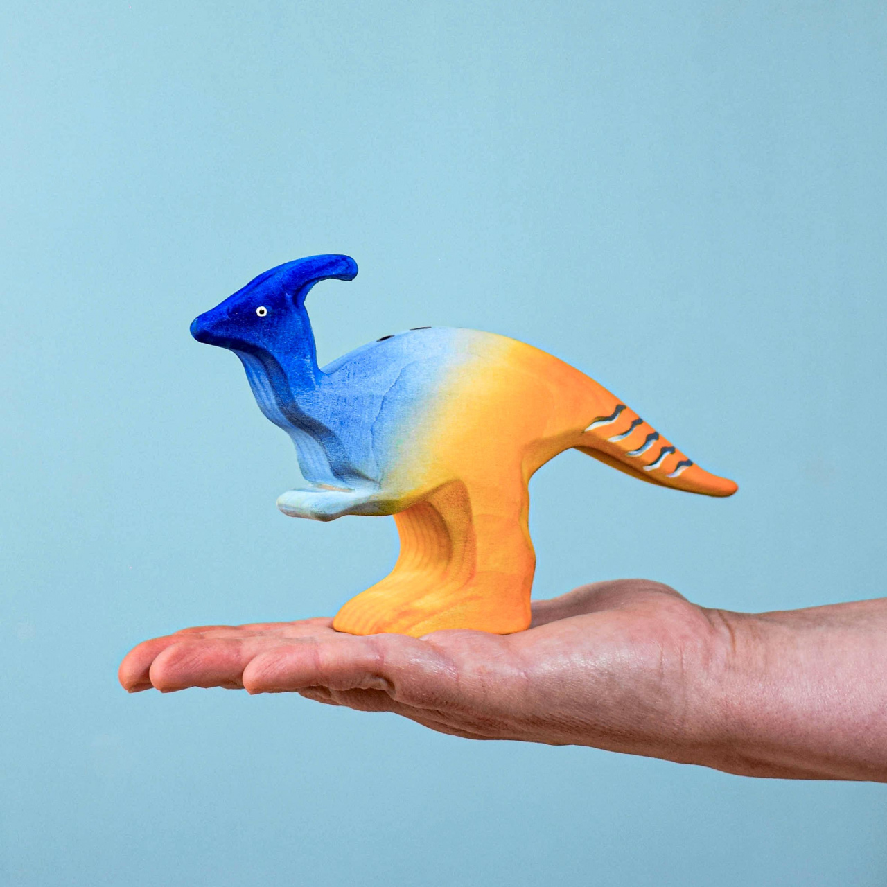 Wooden Parasaurolophus Set | Handcrafted Waldorf Montessori Toy | Bumbu ...