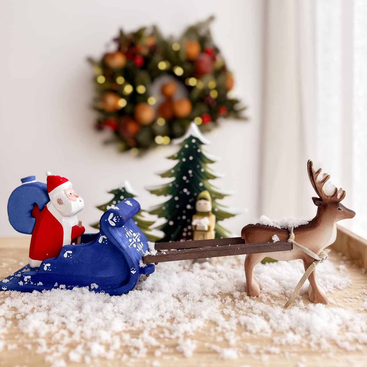 Snowy Fir Tree Set - Eco-Friendly Wooden Toy | Bumbu Toys