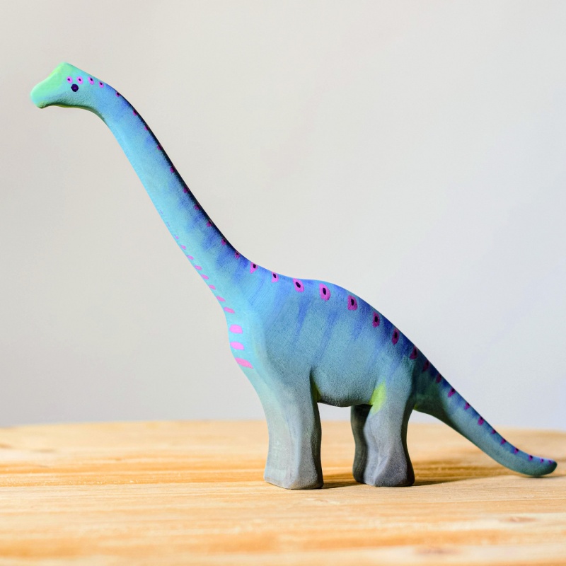 Brontosaurus Big | Majestic Wooden Dinosaur Toy | BumbuToys