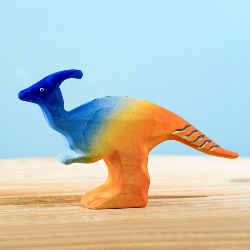 Wooden Parasaurolophus Big | Handcrafted Waldorf Montessori Toy | Bumbu ...