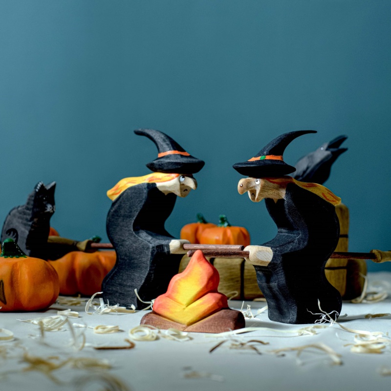 Raven & Cheese Toy Set | Handcrafted Storytelling Fun for Kids