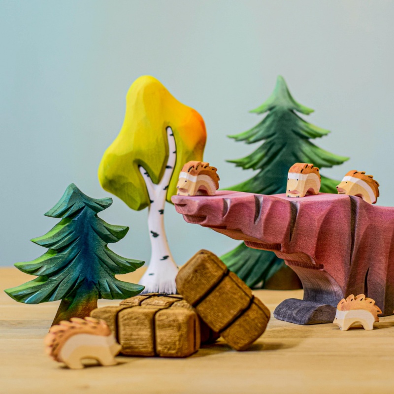 Small Birch Tree Handmade Wooden Toy | Eco-Friendly Learning & Decor