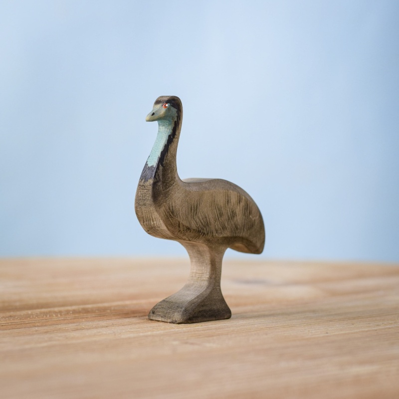 Handcrafted Emu Family Wooden Toy Set for Kids | Bumbu Toys