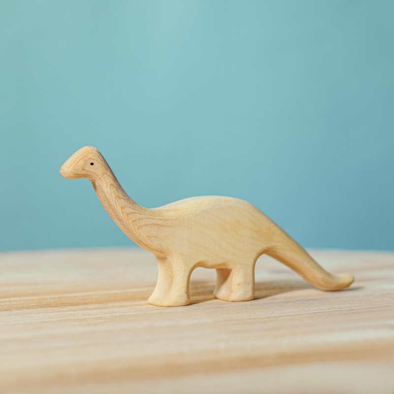 Handcrafted Wooden Brontosaurus Dinosaur Toy | BumbuToys