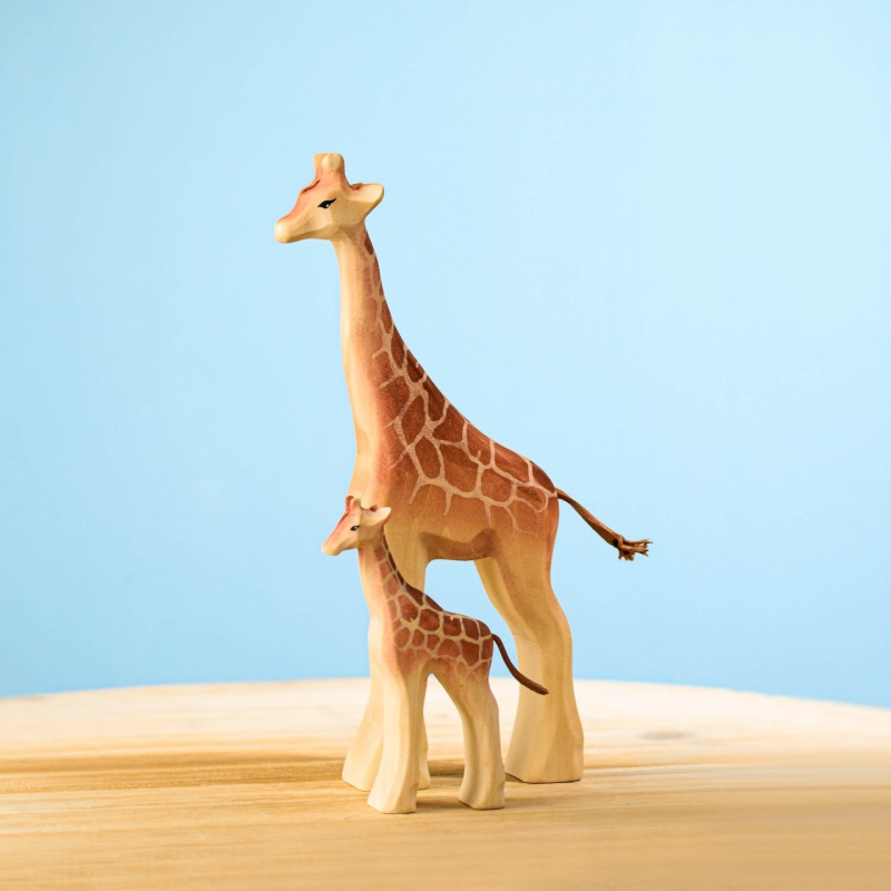 Handmade Wooden Male Giraffe Toy | Safe Montessori & Waldorf Play ...