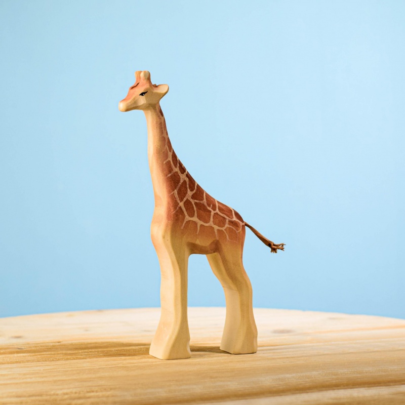 Handmade Wooden Giraffe Family Set | Safe Montessori & Waldorf Play ...