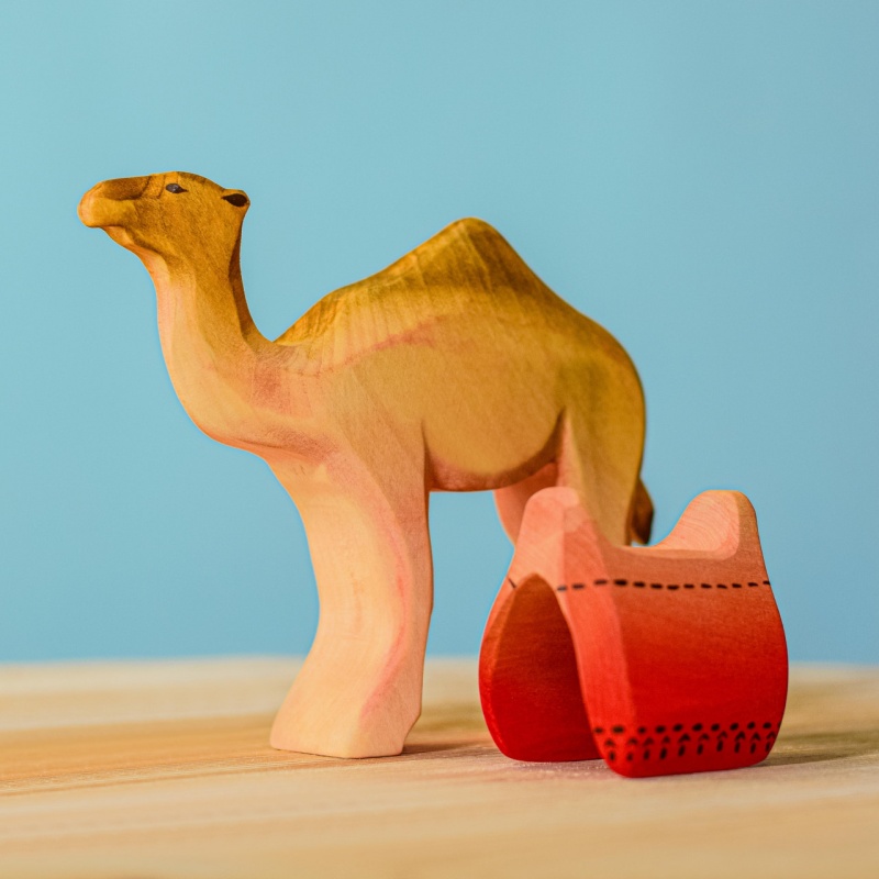 Handmade Wooden Camel with Saddle Toy | Eco-Friendly & Educational