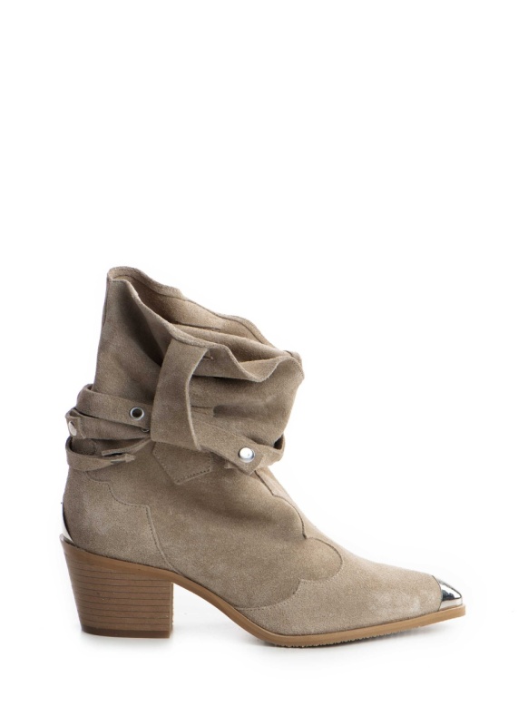 Ciocate Emira Piele Intoarsa cu Accesorii Argintii - Vanilla Days