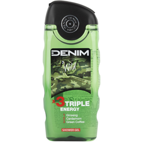 Denim Wild x3 Triple Energy gel de dus 250 ml