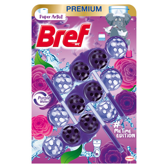 Odorizant toaleta Bref Purple Water, Paper Artist, 3 x 50 g