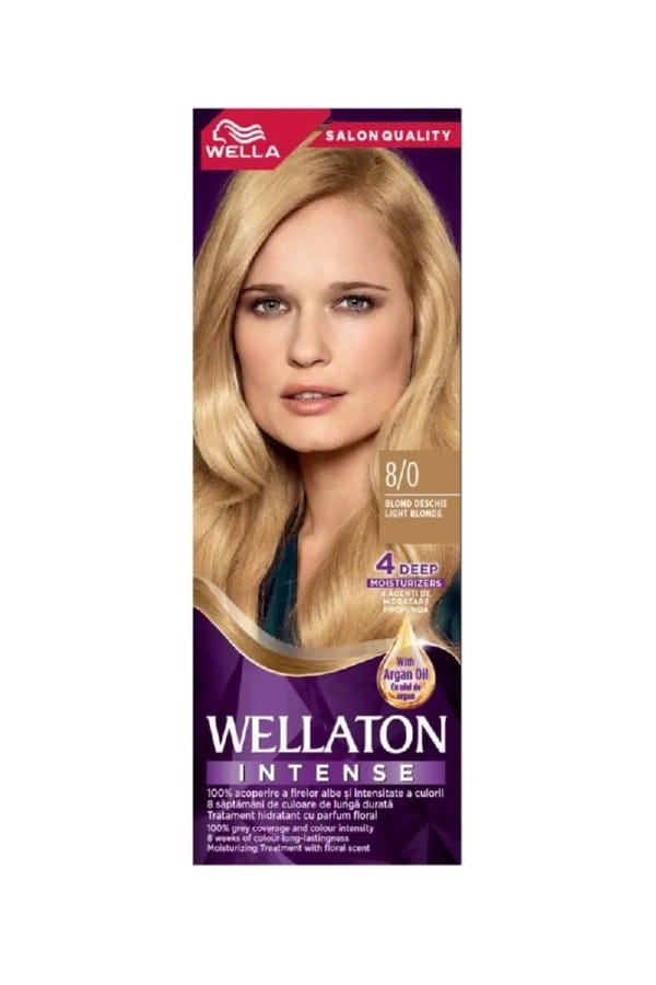 Wellaton vopsea de par permanenta 8/0 Blond Deschis