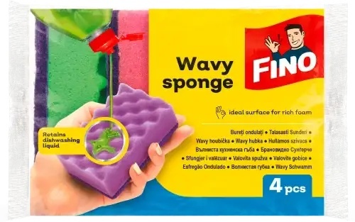 Bureti de vase ondulati Fino Wavy Sponge 5 buc/set