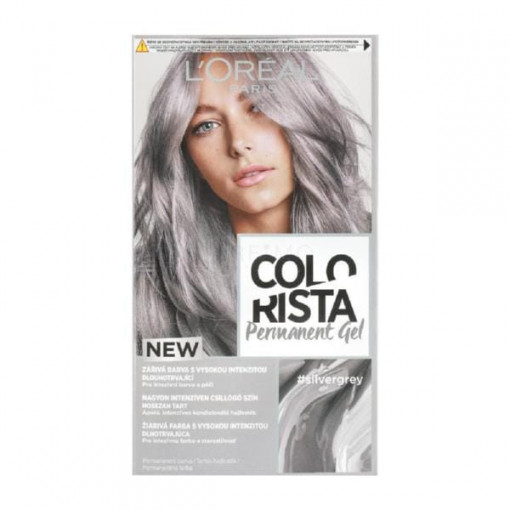 Vopsea de par gel permanenta L'Oreal Paris Colorista Silver Grey 204 ml