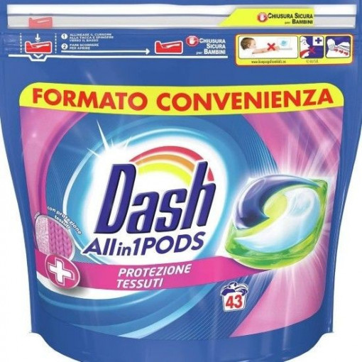 Detergent capsule Dash All in1 Pods + Protezione Tessuti 48 buc 1234.8 g