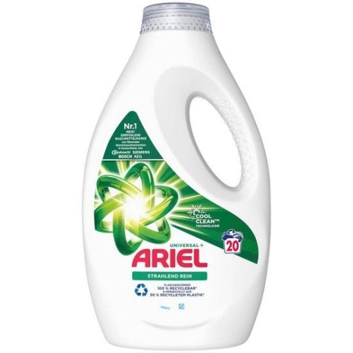 Detergent lichid Ariel Universal+ Strahlend Rein 20 spalari 1000 ml