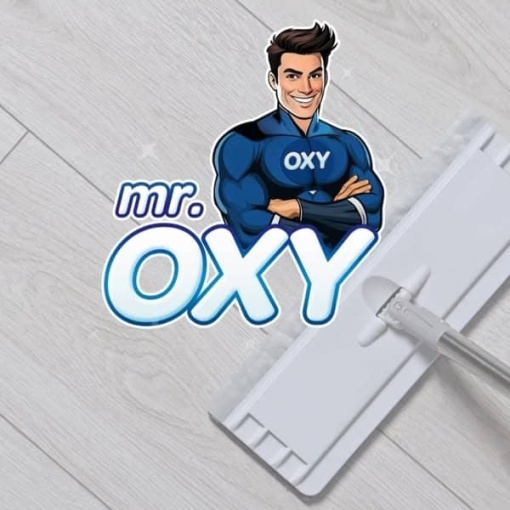 Set mop + servetele umede pentru curatenie Mop Mr. Oxy 50 buc