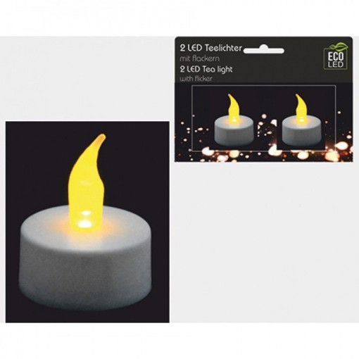 Eco Led pastila lumanare led cu baterii incluse 2buc/set