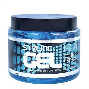 Gel de par cu pro-vitamina B5 Beauty Formulas Styling Gel Wet Look 500 ml