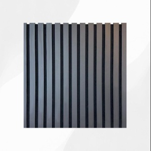 Riflaj panou MDF acoustic design, Antracit Gri 275x60x0.9 cm EC-003