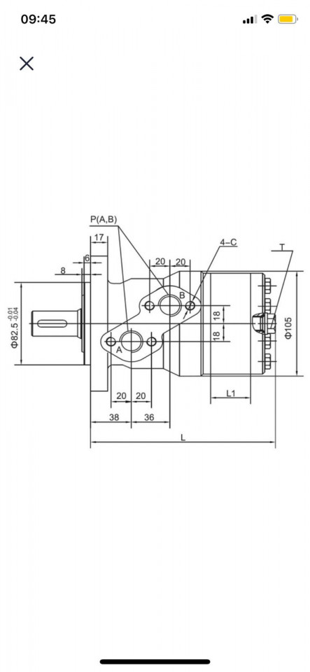 Hidromotor OMR 100 Danfoss