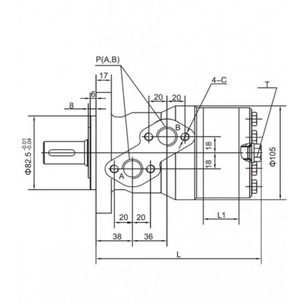 Hidromotor/ Motor hidraulic OMP 400 Danfoss