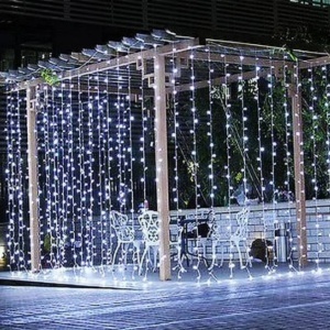 Instalatie perdea de exterior cu Flash, 12m x 1m, fir gros ...