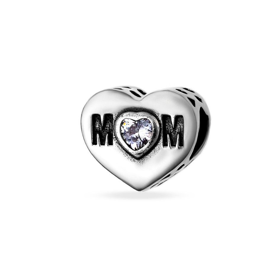 Charm din Argint 925 MOM Love Crystal 2.78gr