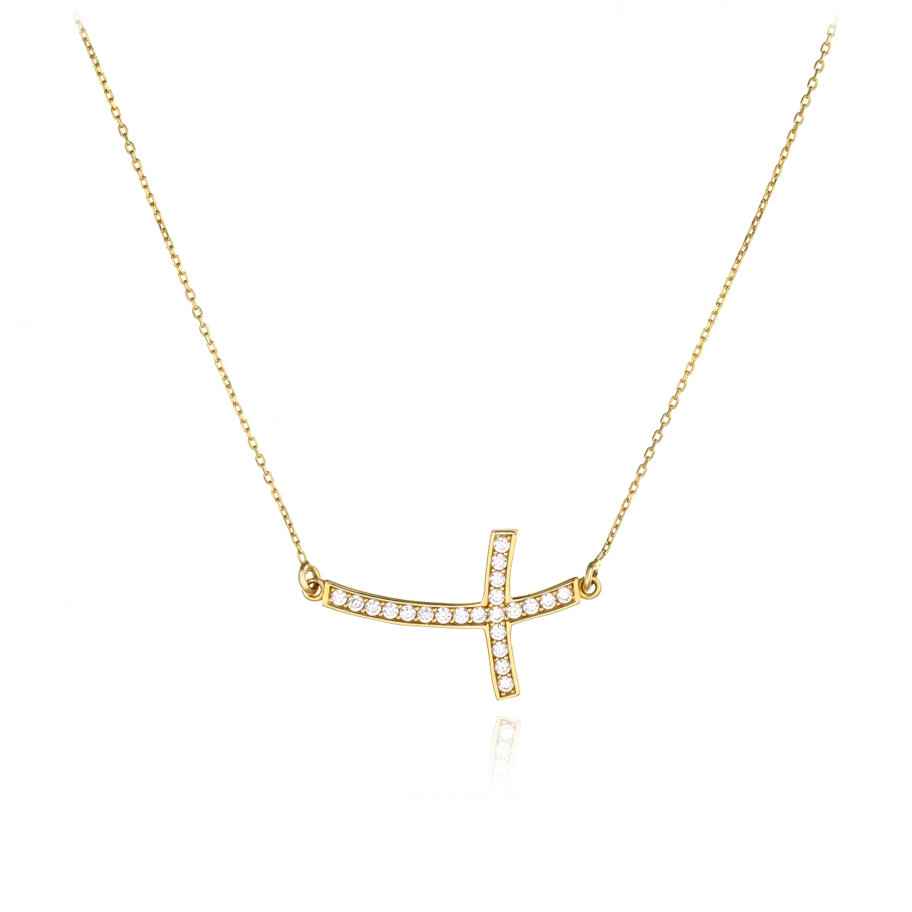 Colier din AUR 14K cu Cruce 2.12gr