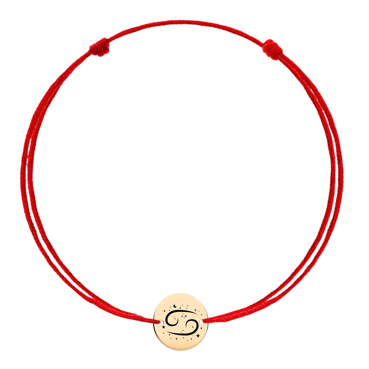 Brățară cu snur si banut 10mm din aur gravat cu talpite, manuta si nume