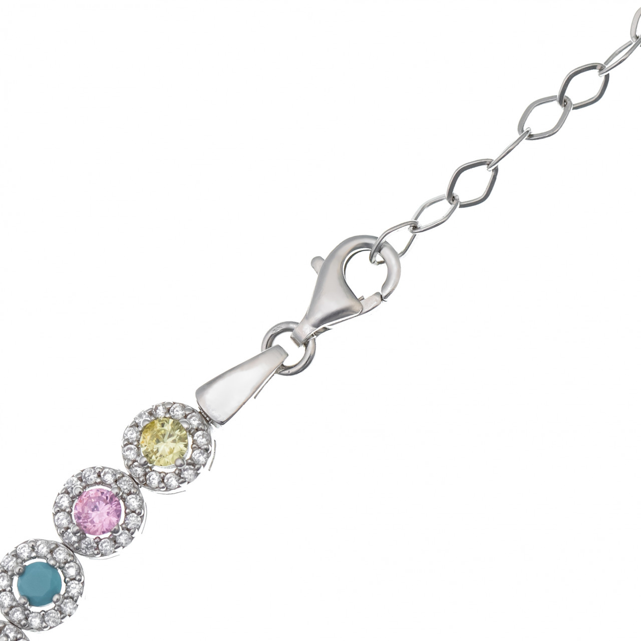 Colier din argint 925 cu cristale Angel Collection Multicolor