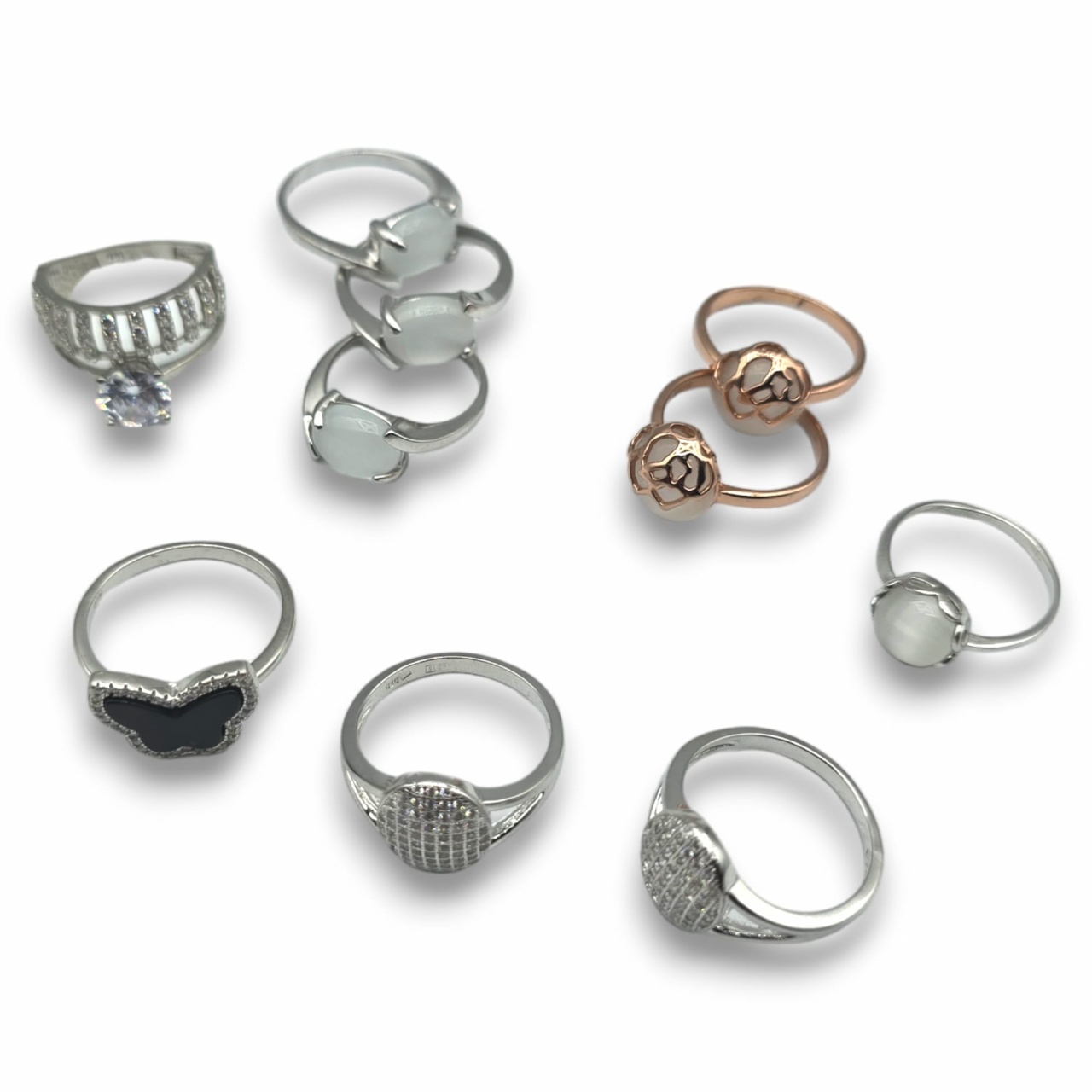 Engross Pachet 16 Inele din Argint 925 cod 04062405