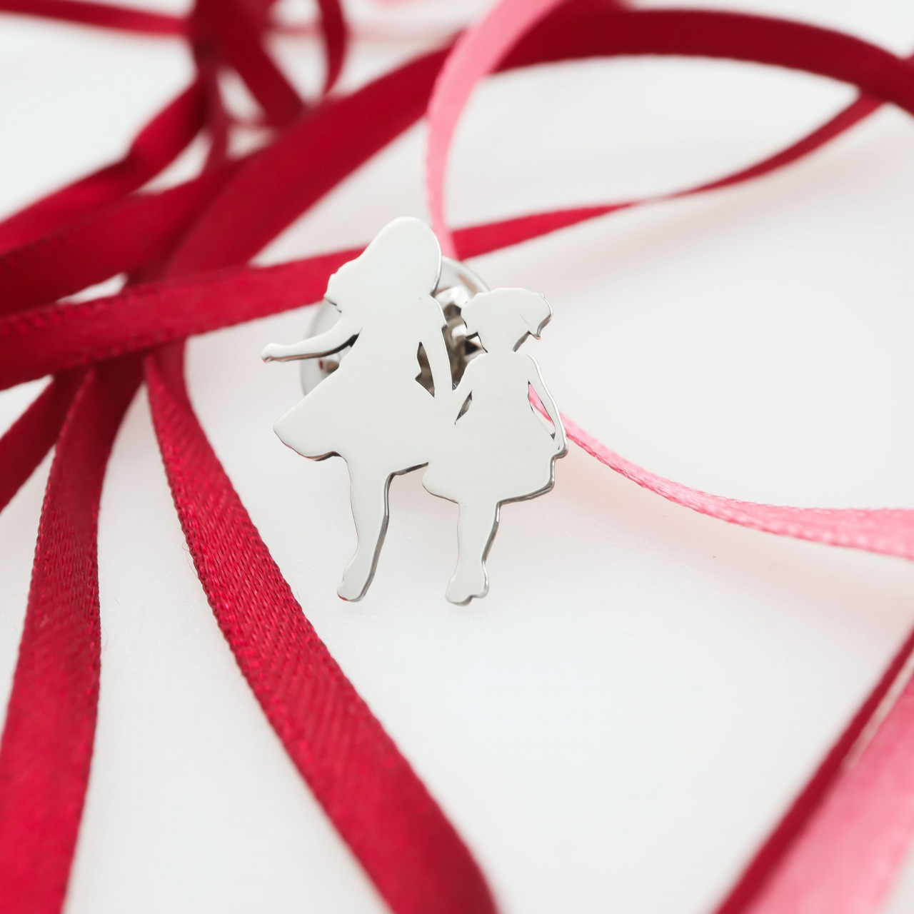 Pin Personalizat din Argint 925 - Surori / Best Friends