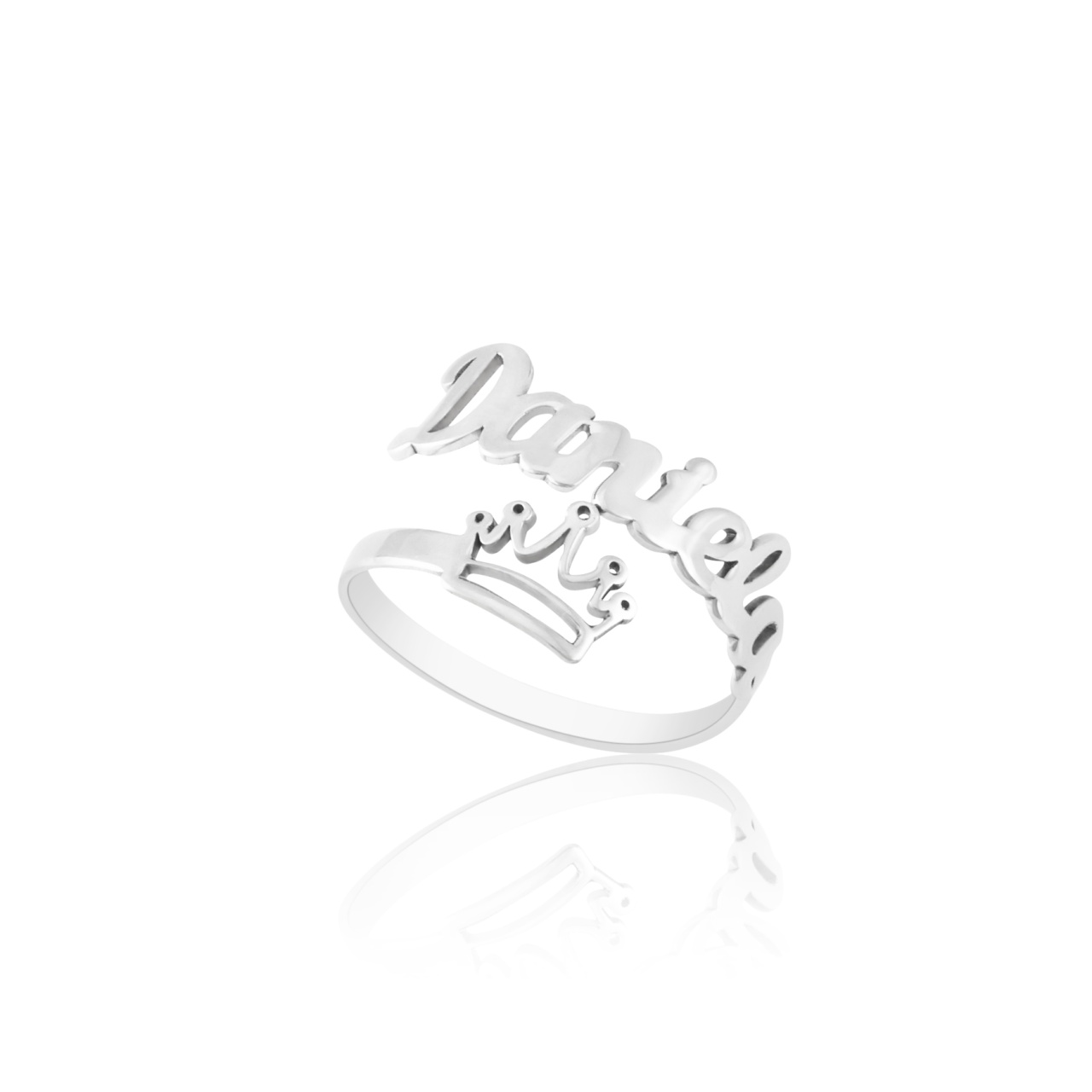 Inel personalizabil cu infinit si nume din argint 925