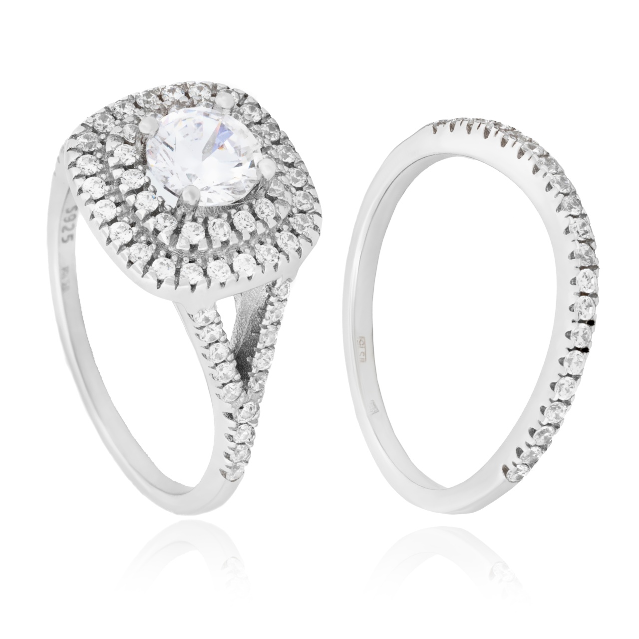 Inel dublu din argint 925 4g