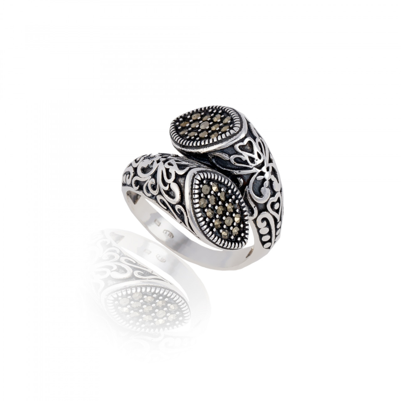 Inel din argint 925 cu marcasite 4.15g