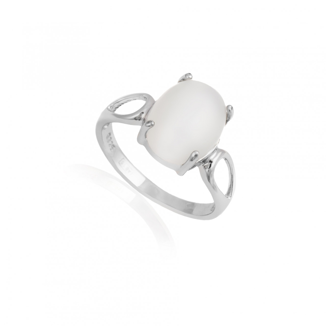 Inel din Argint 925 si Sidef Alb 2.60g