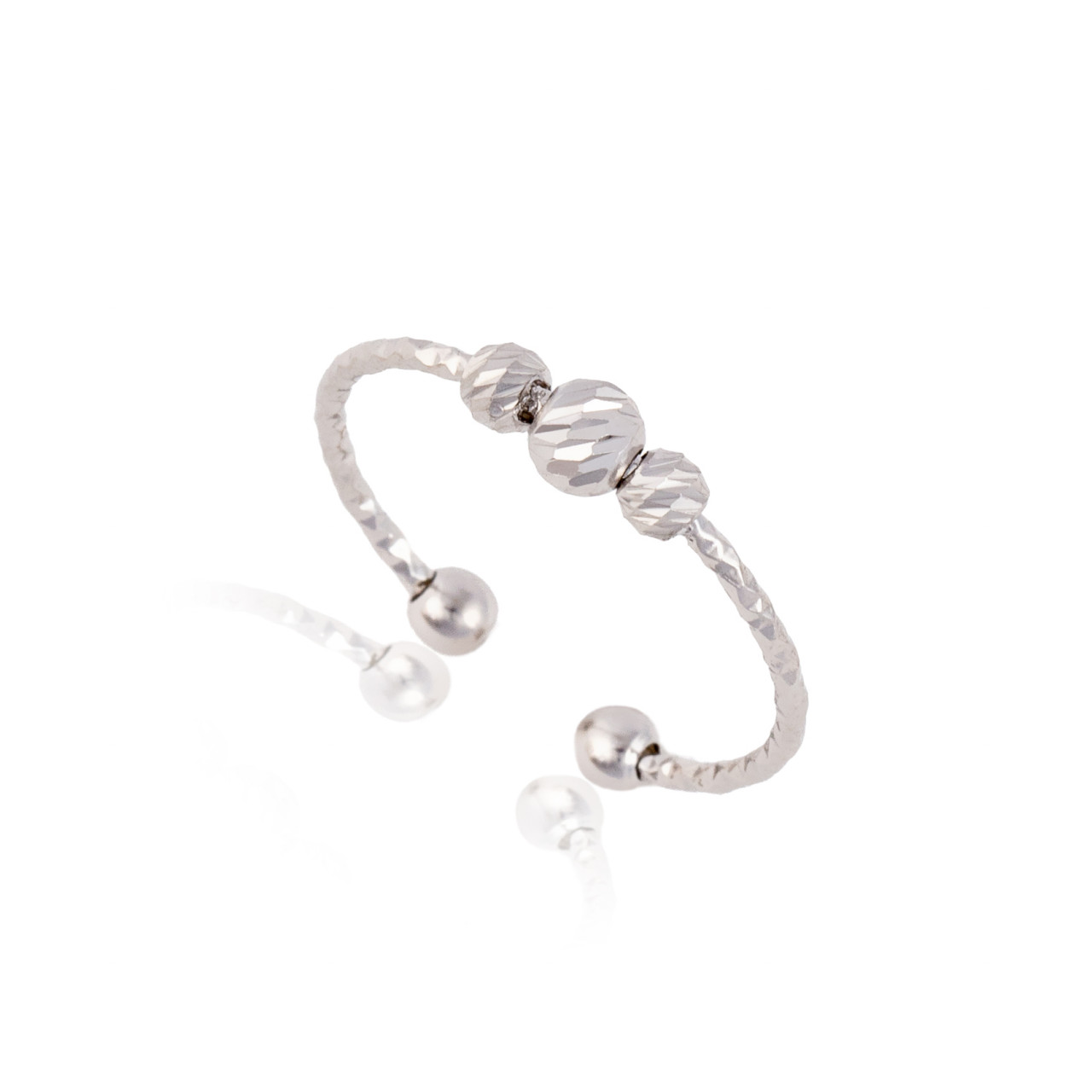 Inel reglabil cu bilute din argint 925 1g