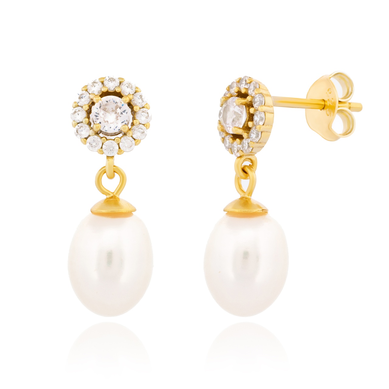 Cercei din argint 925 cu perle de cultura