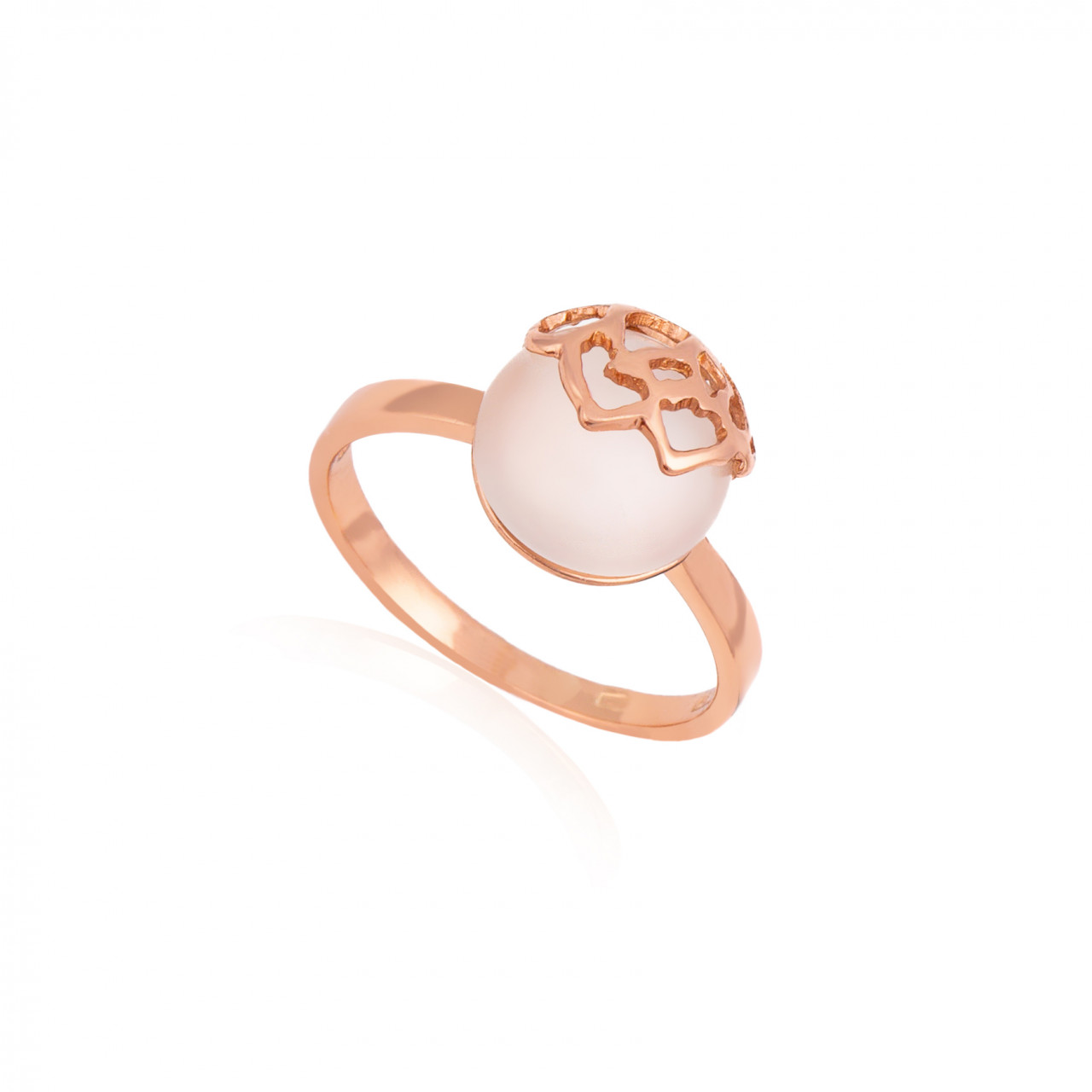 Inel din Argint 925 si Sidef Alb 2.60g