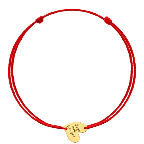 Brățară Inima din AUR 14K - Hope looks like you