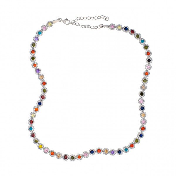 Colier Angel Cubic Collection din argint 925 cu cristale