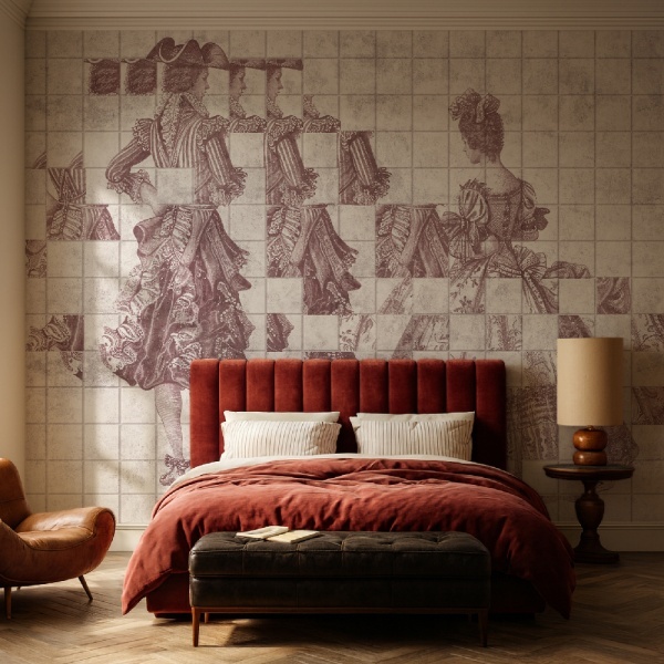Decadent Fragments rose Wallpaper