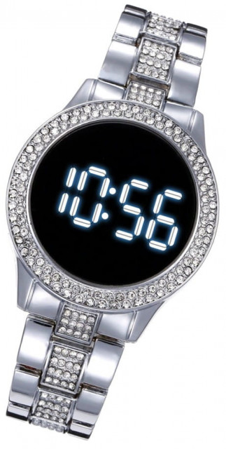 Ceas Dama Fashion Touch Screen Digital, Argintiu, LD092-V1 - bijuterii ...