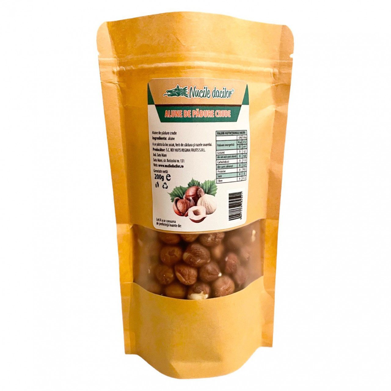 Alune de padure Crude 200g