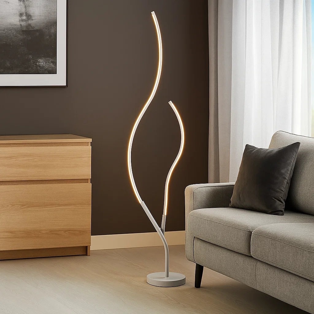 Lampadar LED Decorativ Tip Sculptură, 68W, 1450 mm – Model SX8742-WH