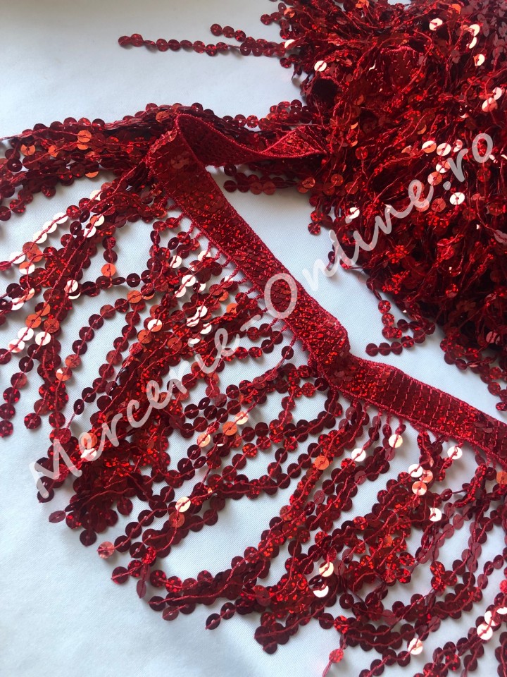 Franjuri perle, lungime cca 7cm (la metru) Cod:0967